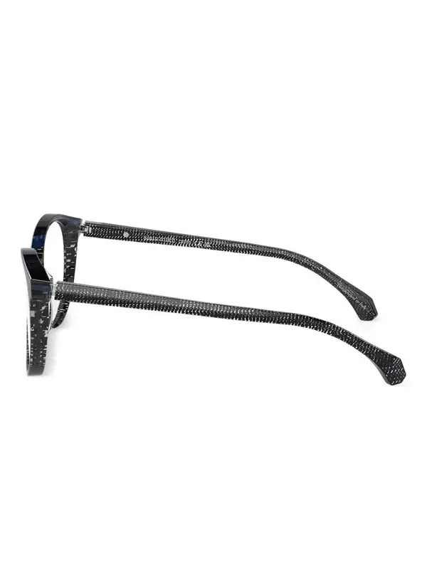 ALAIN MIKLI Pointillé-pattern Round Frames