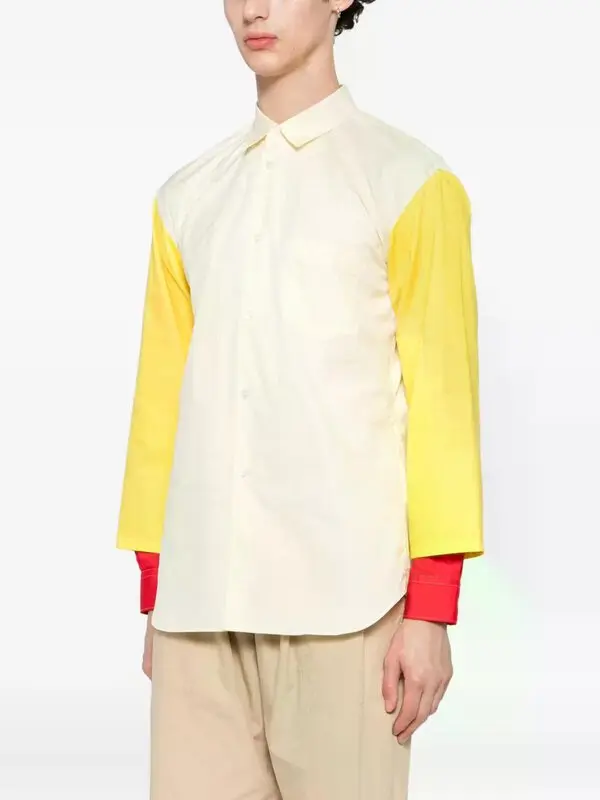 Comme Des Garçons Colour-block Pocket Shirt