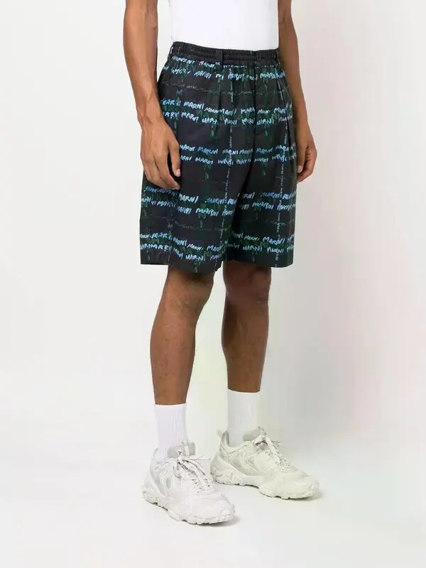 Marni Logo Printed Shorts