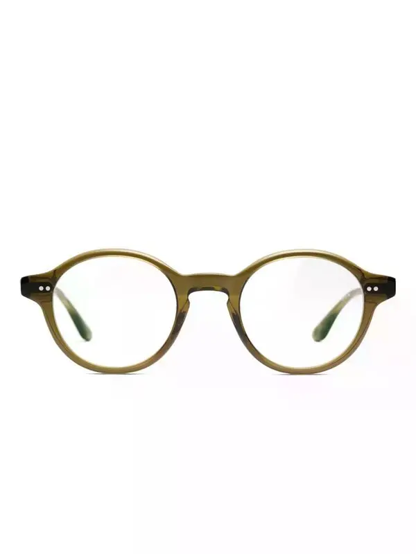 PETER AND MAY Miaouuu Round-frame Glasses - Green