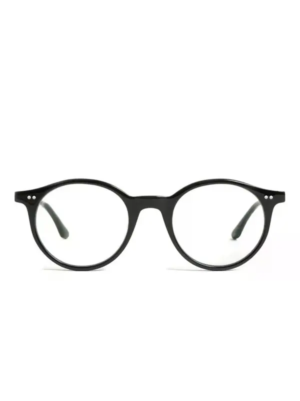 PETER AND MAY Dune Round-frame Glasses - Black