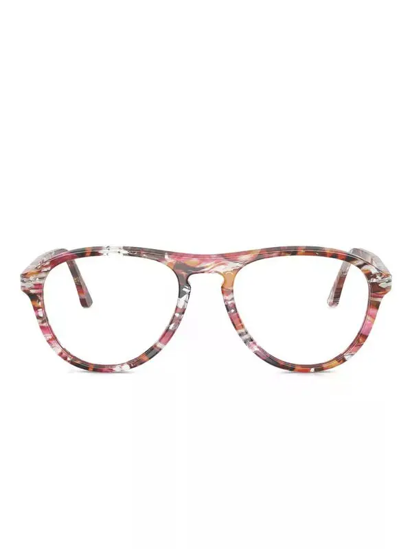Persol Geometric-frame Eyeglasses - Red