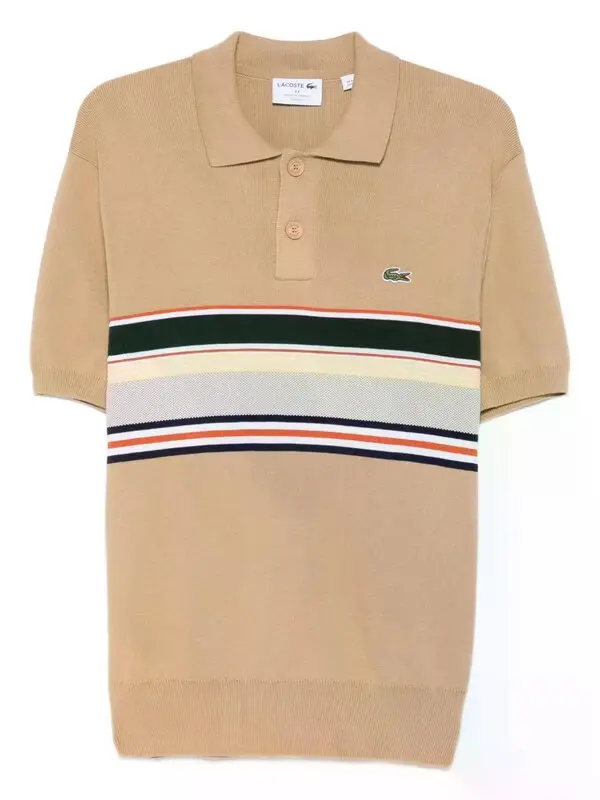 Lacoste Striped Short-sleeve Knitwear