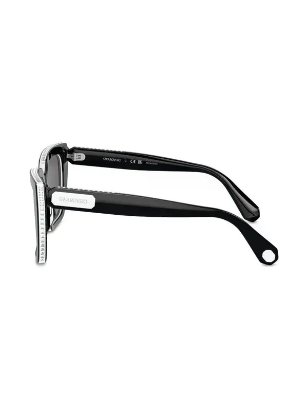 SWAROVSKI Crystal-embellished Rectangle Sunglasses