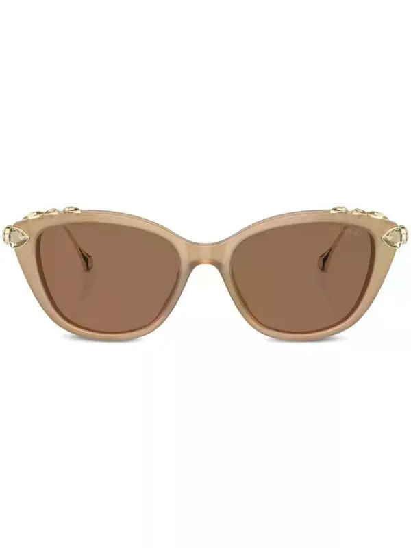 SWAROVSKI Crystal-embellished Sunglasses - Brown