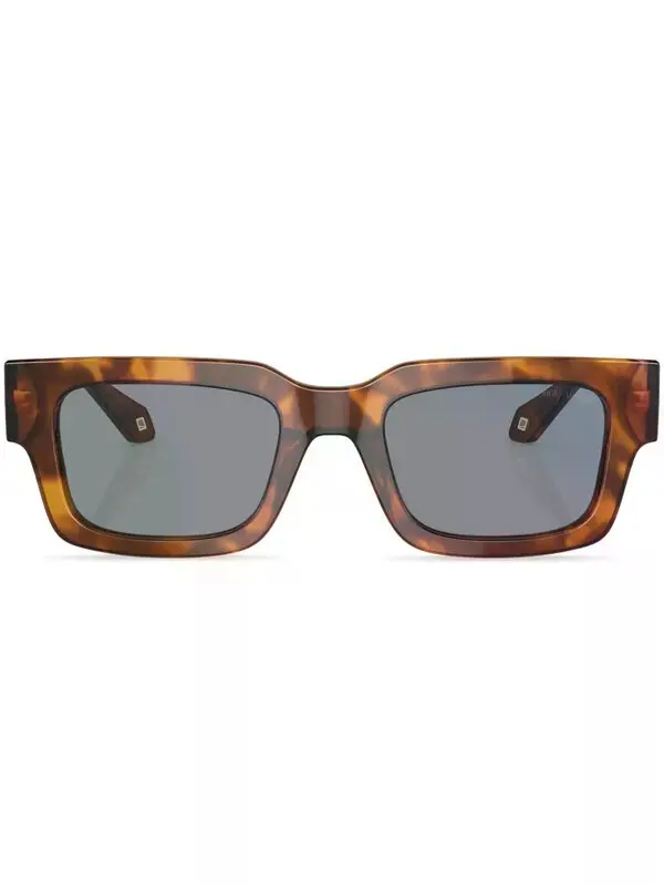 Giorgio Armani Rectangle Frame Sunglasses - Red
