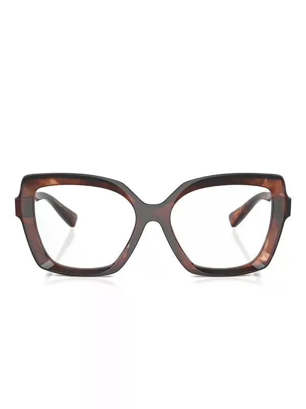 Dolce & Gabbana Geometric-frame Eyeglasses - Red