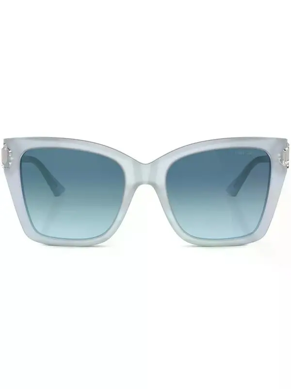 JIMMY CHOO Kira Square Frame Sunglasses - Blue