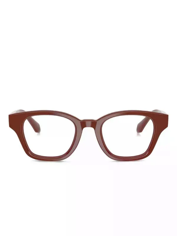 Giorgio Armani Rectangle-frame Glasses - Red