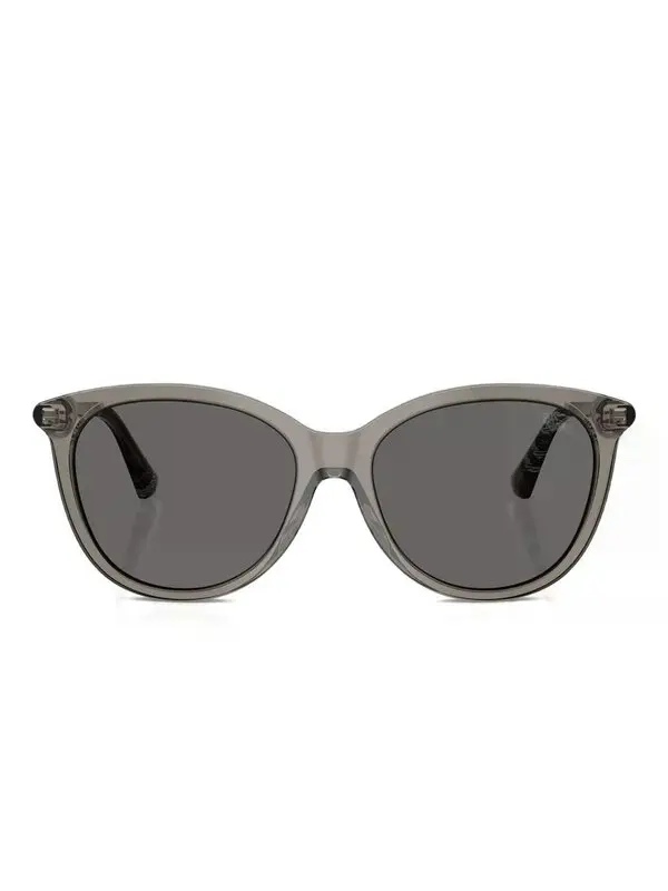 Burberry Check-pattern Geometric Sunglasses