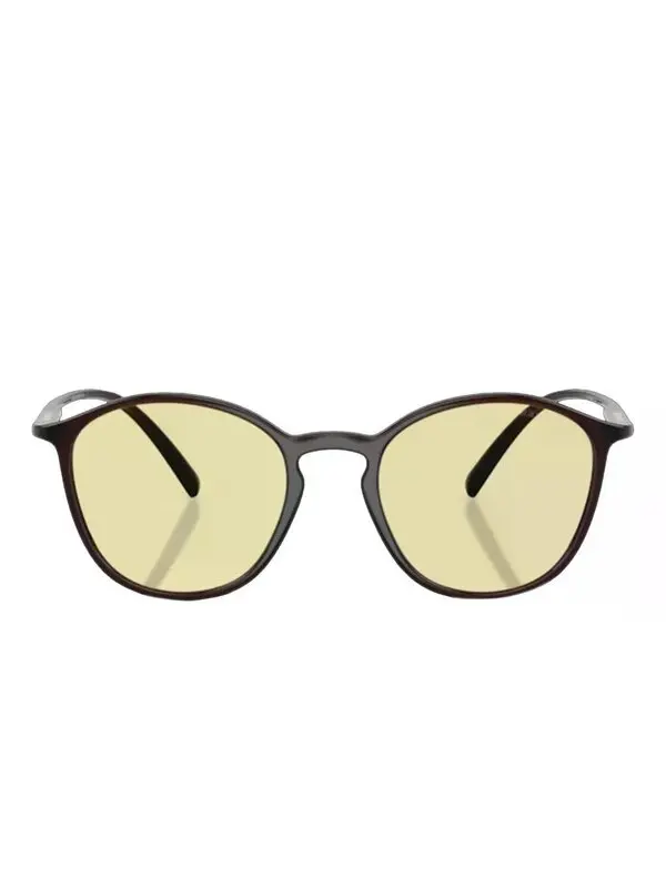 Giorgio Armani Metal Round Sunglasses - Brown