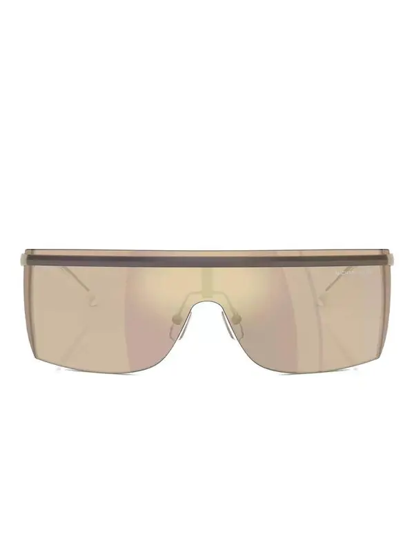 Michael Kors Shield-frame Metal Sunglasses - Grey