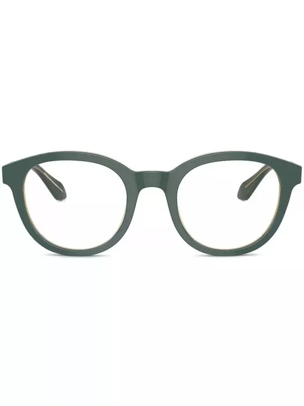 Giorgio Armani Round-frame Glasses - Green