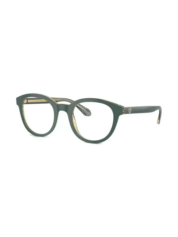 Giorgio Armani Round-frame Glasses - Green