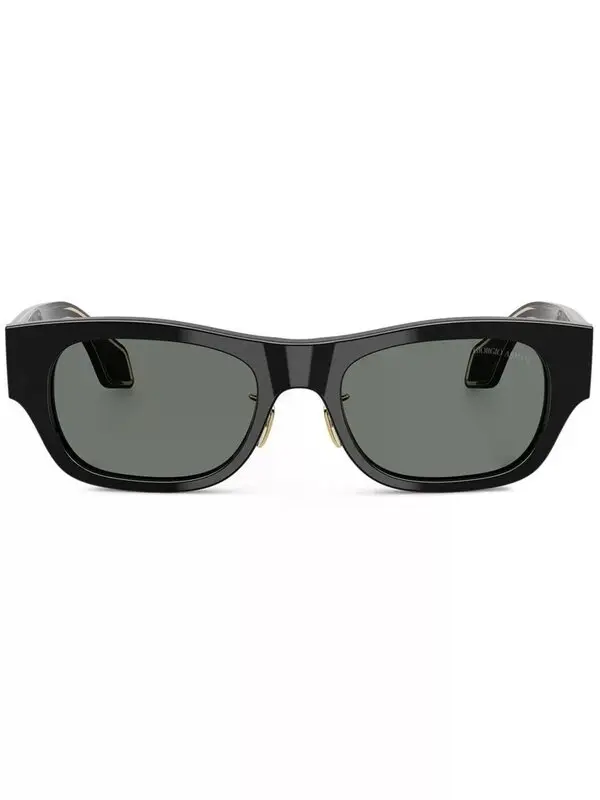 Giorgio Armani Rectangle Frame Sunglasses - Black