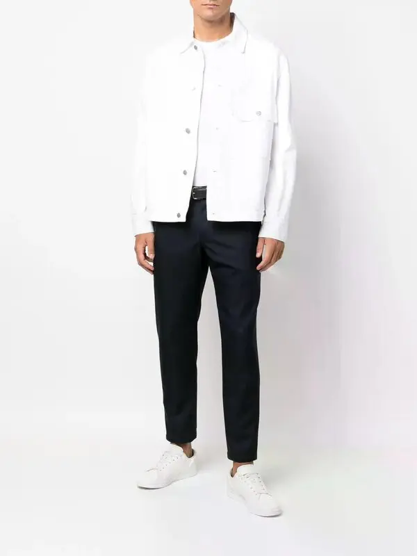 PT TORINO Mid-rise Tapered Trousers - Blue