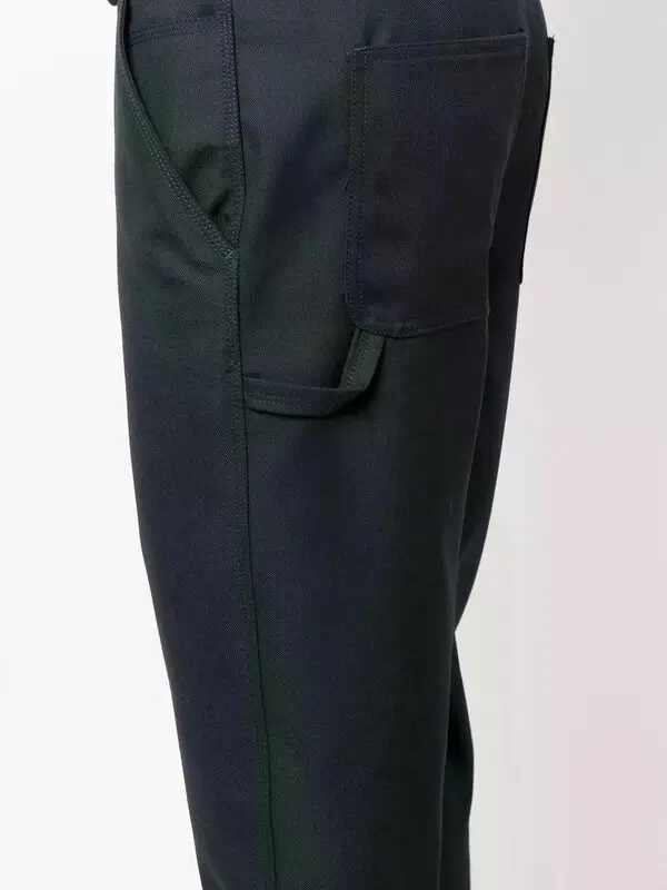 PT TORINO Mid-rise Tapered Trousers - Blue