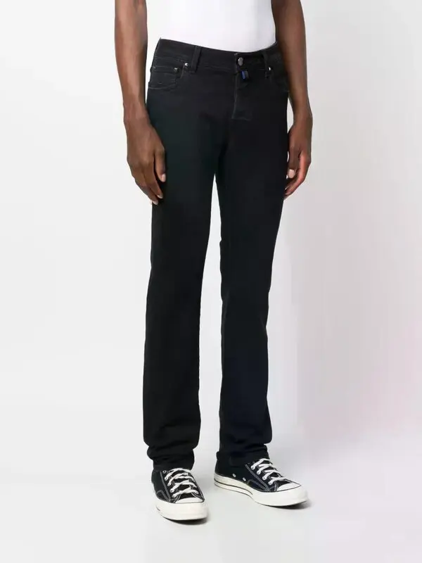 Jacob Cohen Mid-rise Slim-fit Jeans - Black