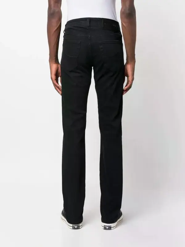 Jacob Cohen Mid-rise Slim-fit Jeans - Black