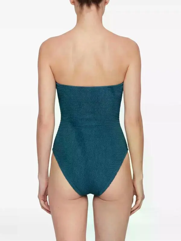PARAMIDONNA Frida Textured One-piece - Blue