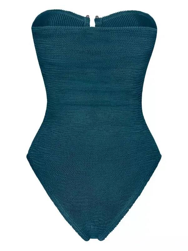 PARAMIDONNA Frida Textured One-piece - Blue
