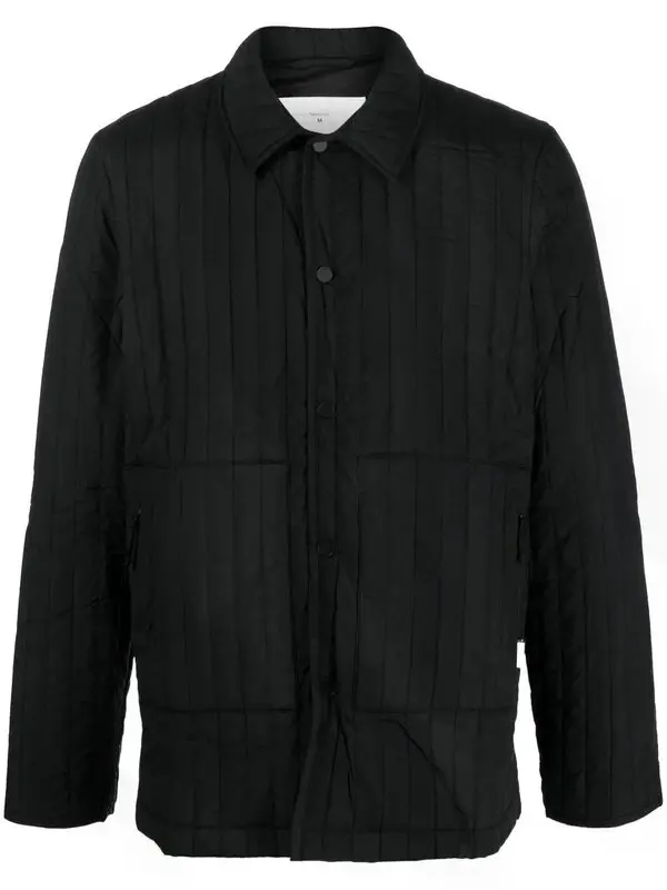 Rains Quilted Button-front Shirt Jacket