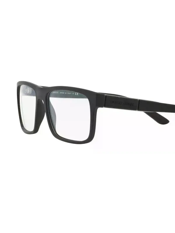 Giorgio Armani Rectangular Eyeglasses - Black