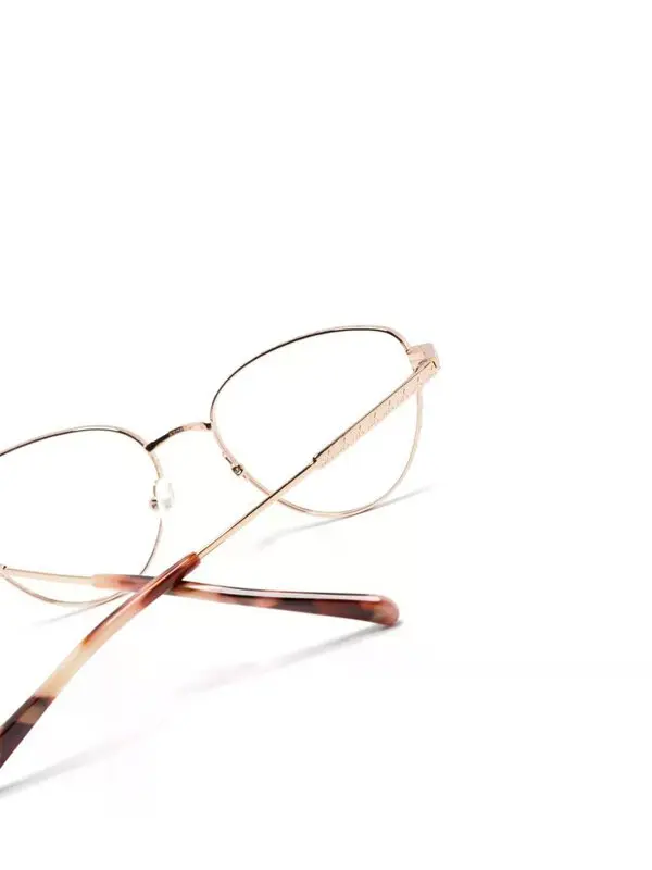 Michael Kors Logo-debossed Cat-eye Glasses