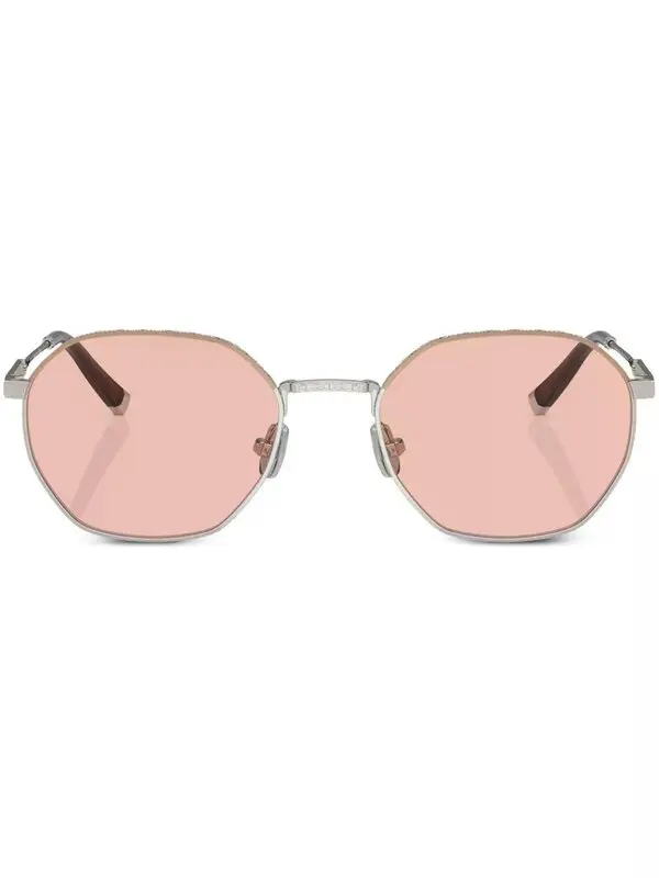 Brunello Cucinelli Hexagonal-frame Sunglasses - Silver