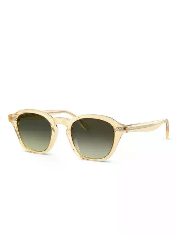 Oliver Spencer Eyles Round-frame Sunglasses - Brown