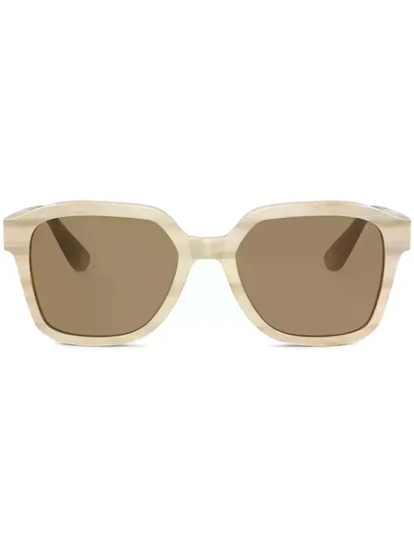 Brunello Cucinelli Square Frame Sunglasses - Neutrals