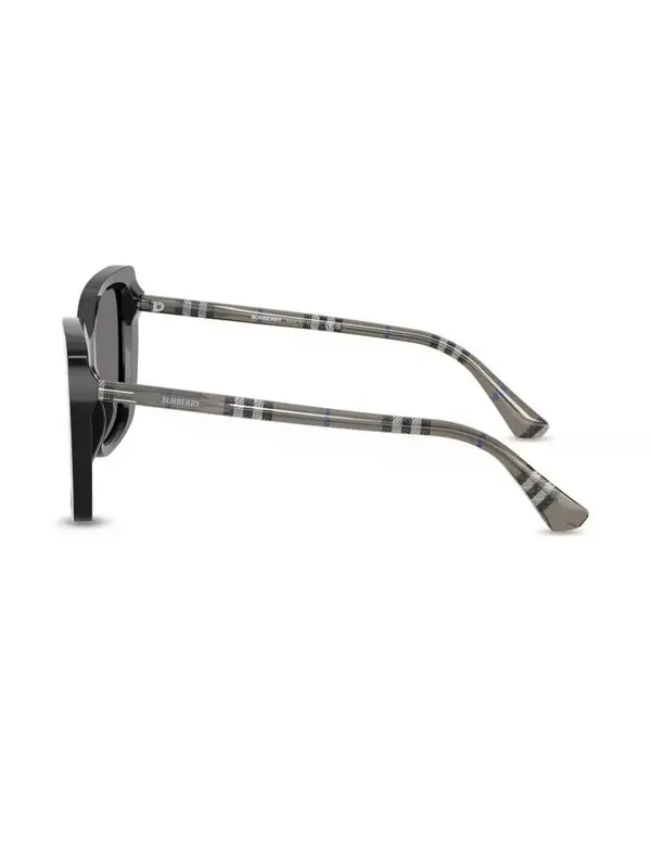 Burberry Vintage Check Square Frame Sunglasses