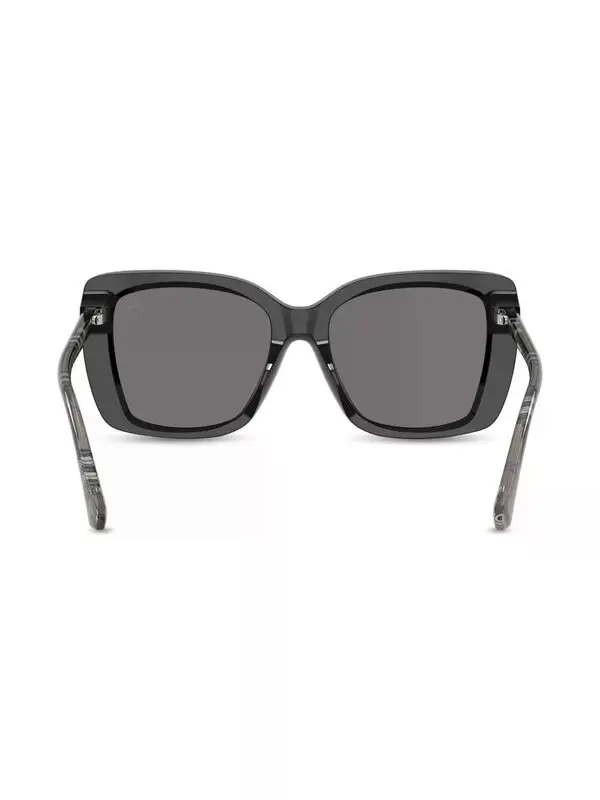 Burberry Vintage Check Square Frame Sunglasses
