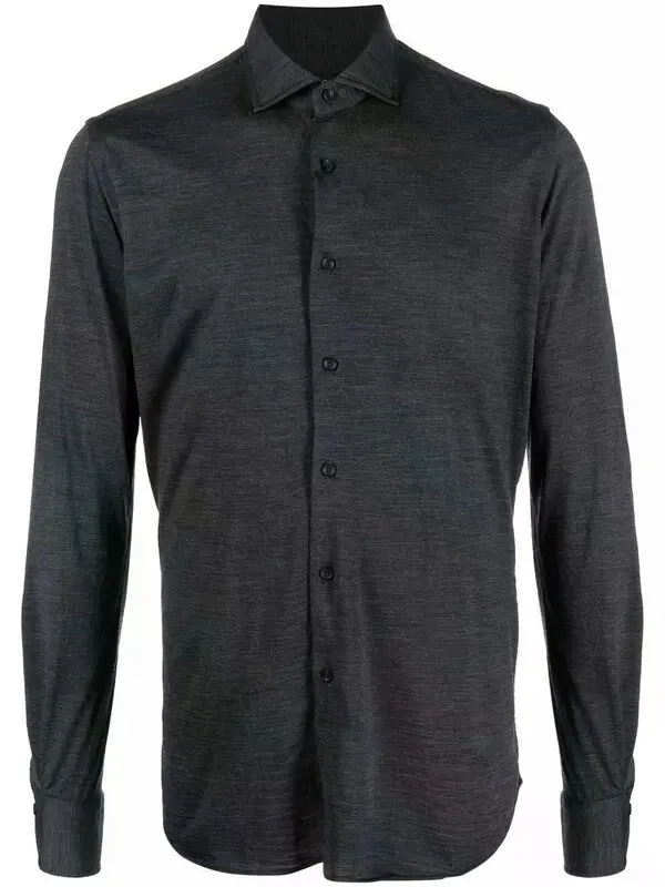 DELL'OGLIO Long-sleeve Wool Shirt