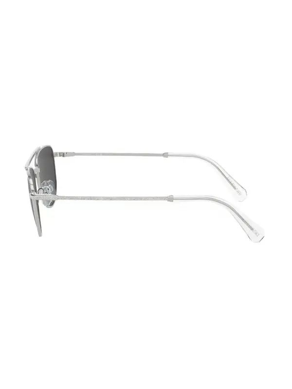 SWAROVSKI Crystal-embellished Pilot Sunglasses - Silver