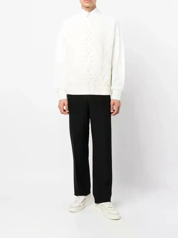 Neil Barrett Crew-neck Hybrid Jumper