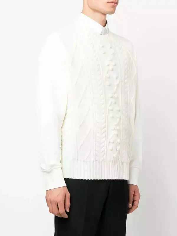 Neil Barrett Crew-neck Hybrid Jumper