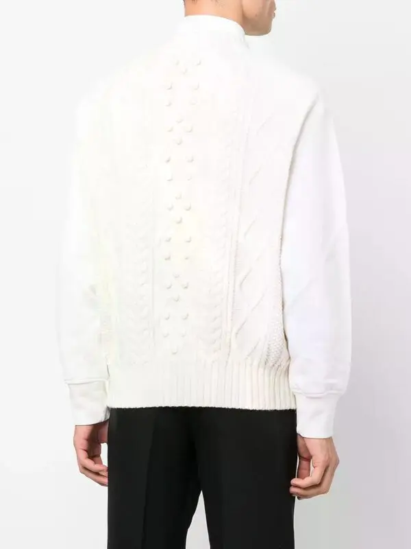 Neil Barrett Crew-neck Hybrid Jumper