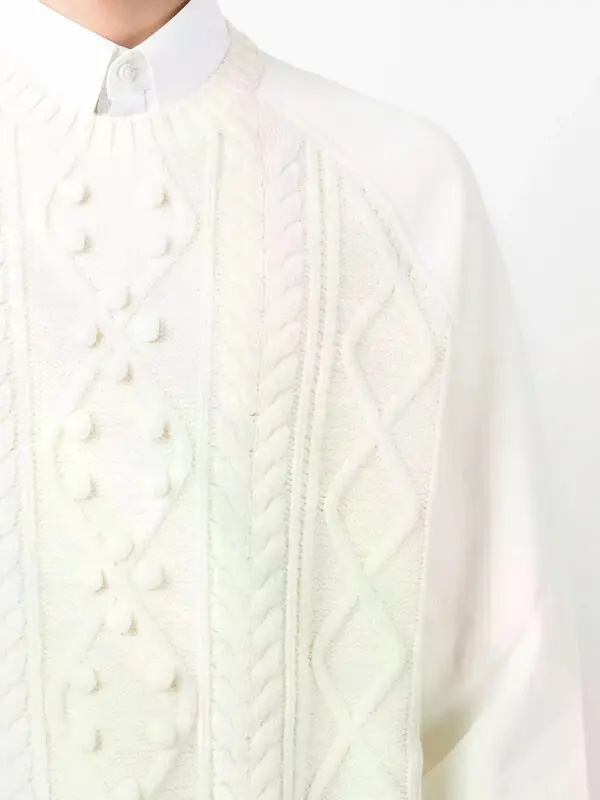 Neil Barrett Crew-neck Hybrid Jumper