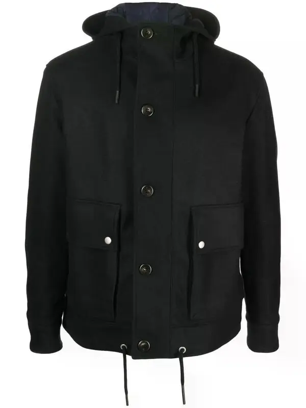 PT TORINO Buttoned Hooded Jacket
