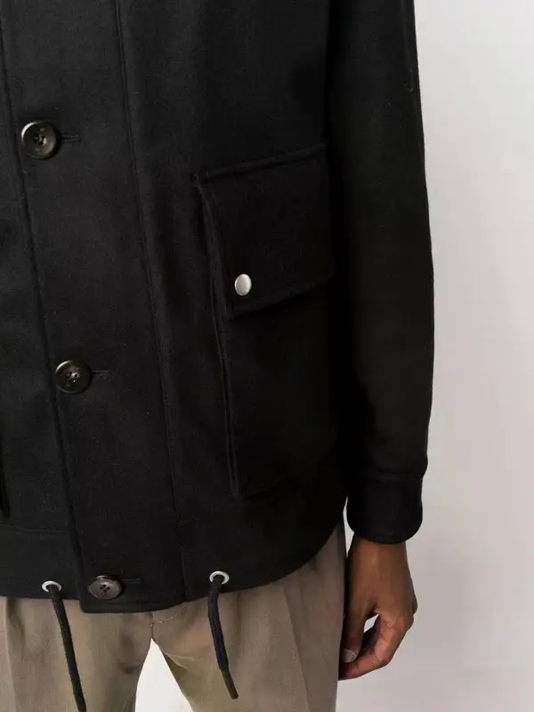 PT TORINO Buttoned Hooded Jacket