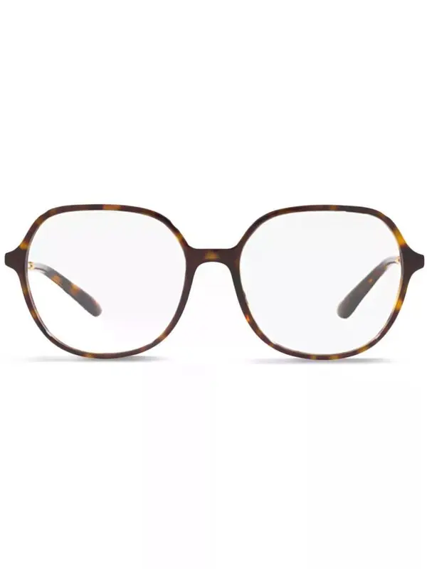 Dolce & Gabbana Logo-plaque Eyeglasses - Brown