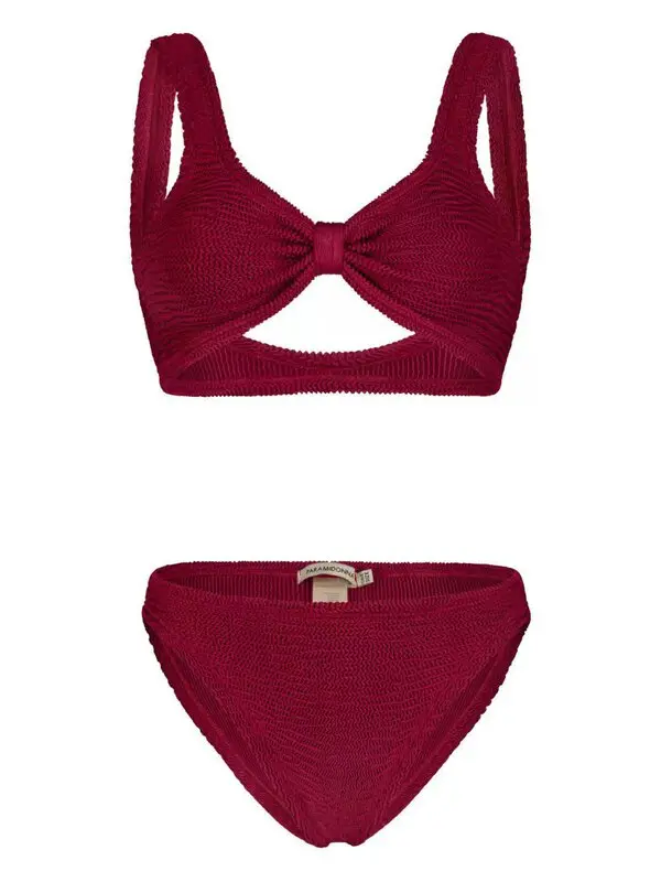PARAMIDONNA Salma Knot Two-piece Swimsuit - Red