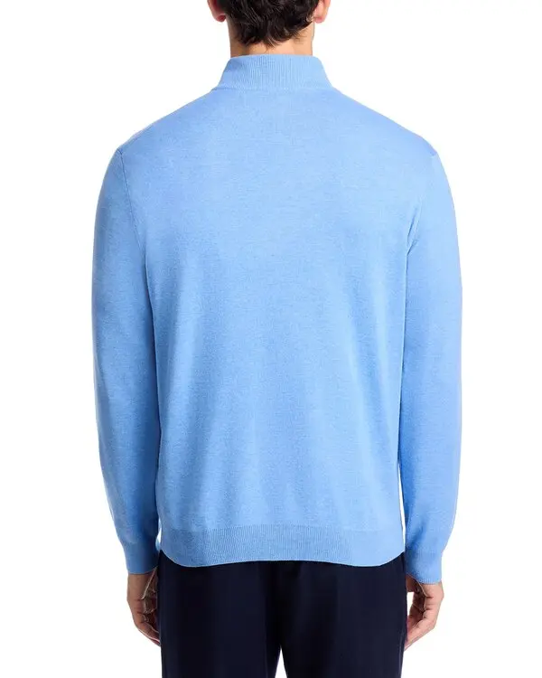 Peter Millar Quarter Zip Sweater - Bluebird