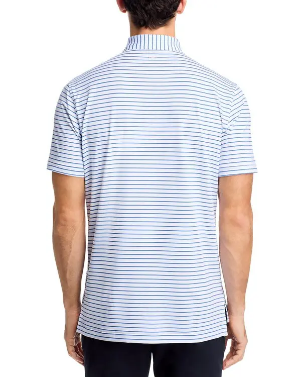 Peter Millar Dunnes Performance Polo Shirt - White/windsor Blue