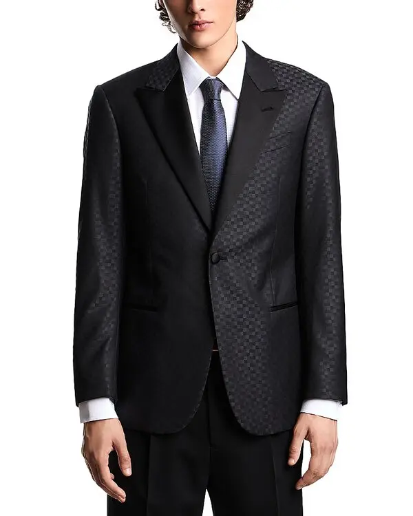 Emporio Armani G Line Regular Fit Dinner Blazer - Dark Grey
