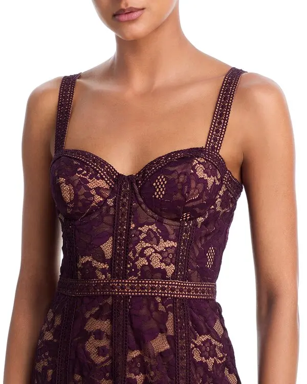 L'AGENCE Laynie Lace Maxi Dress