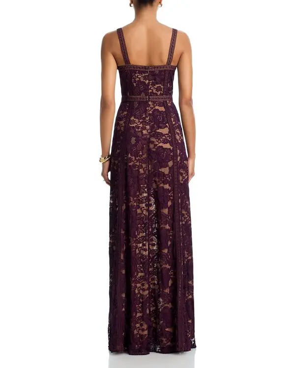 L'AGENCE Laynie Lace Maxi Dress