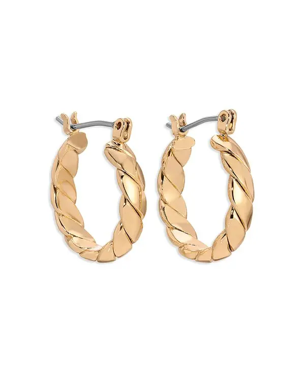 Ettika Textured Mini Hoop Earrings - Gold
