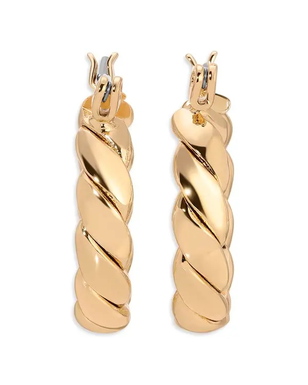 Ettika Textured Mini Hoop Earrings - Gold